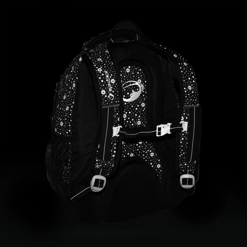 Študentský batoh SUPERNOVA 24 A – čierno-biely | Bagmaster.sk